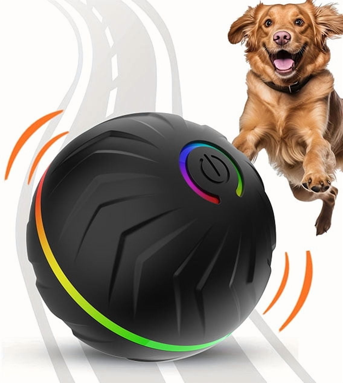 HJLKB Interactive Dog Toy, Automatic Moving, Bouncing, and Rotating ...