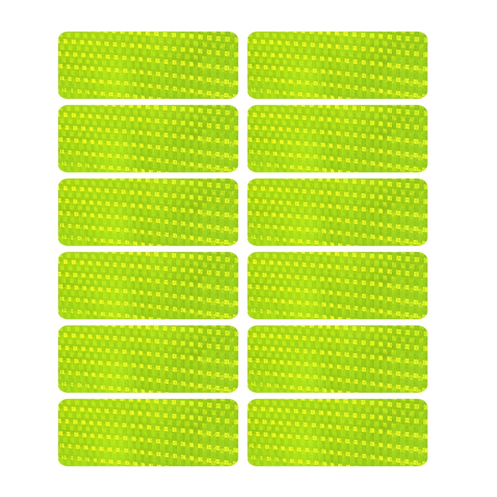HJQEQVD 12PCS Reflective Bicycle Stickers Saf Ety Adhesive Tape for ...