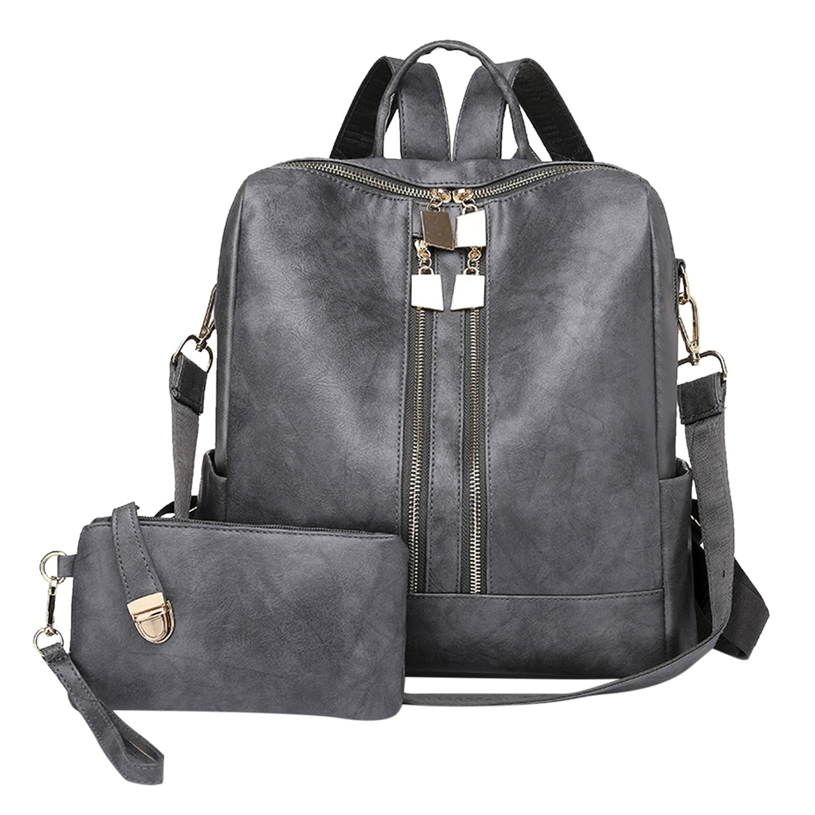 HJQEQVD 2 Pack Women Backpack Purse Vintage Rucksack Convertible ...