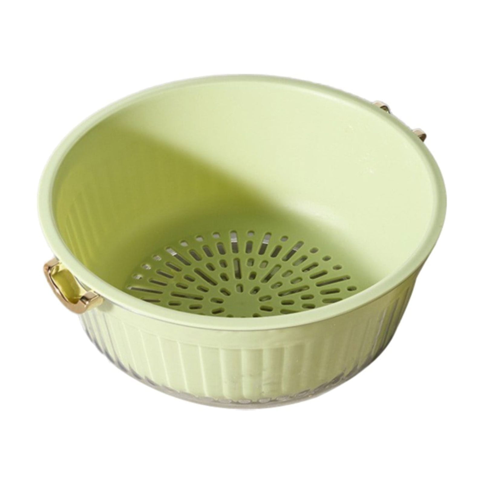 HJQEQVD 2-in-1 Double-Layer Kitchen Colander - Large Plastic Strainer ...