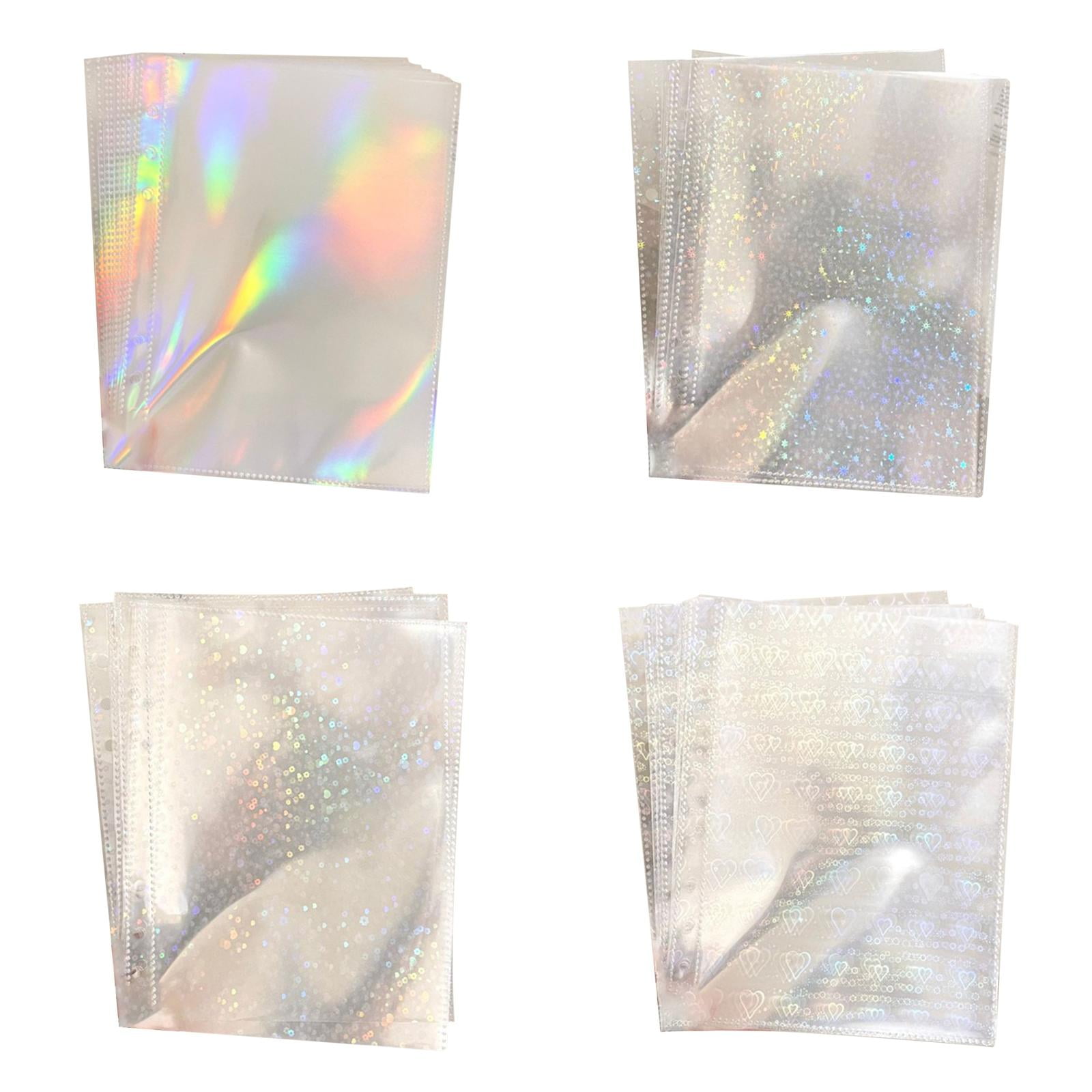 HJQEQVD 40 Sheets Clear Binder Sleeves Pocket Sheets Protectors Double ...