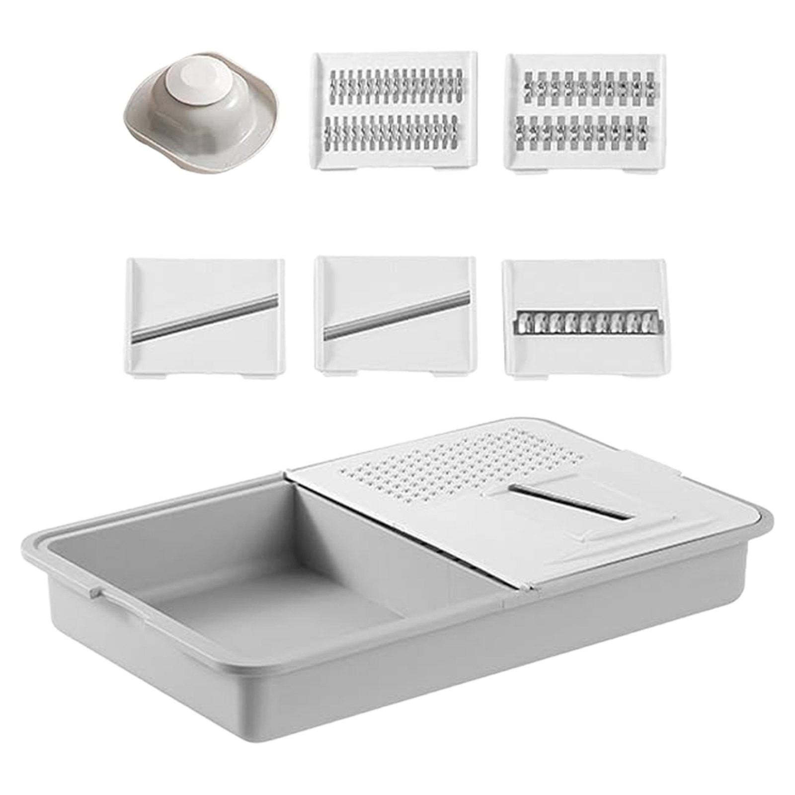 HJQEQVD 5 in 1 Mandoline Slicer for Kitchen, Vegetable Slicer Multi ...