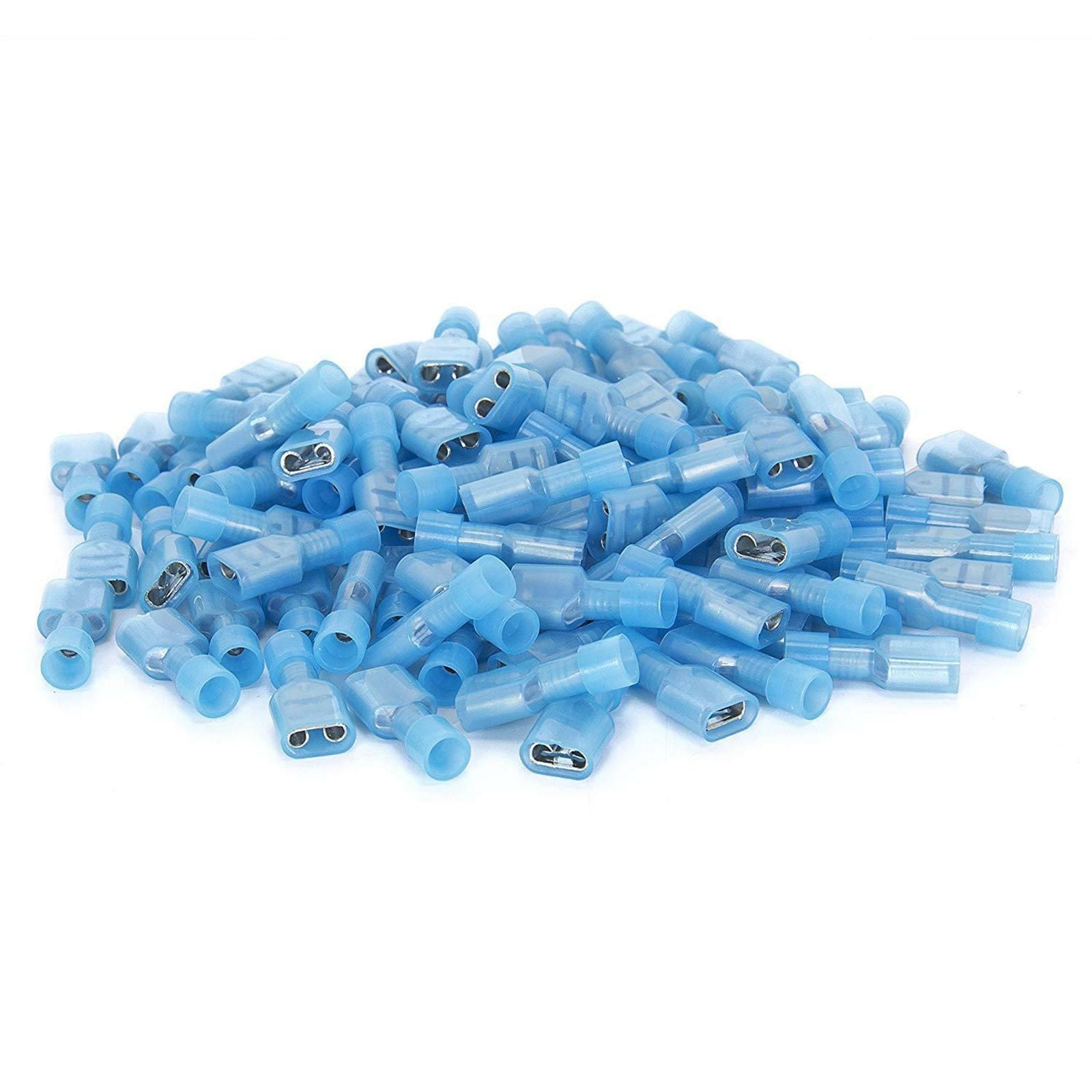 HJQEQVD Blue Female Spade Connector 22 16 Awg 100 Pcs Nylon Electrical ...
