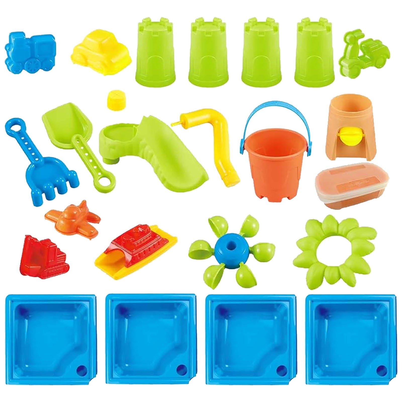 HJQEQVD CLASSIC Sand & PLAY Sand and Water Table for Kids Set Fun ...