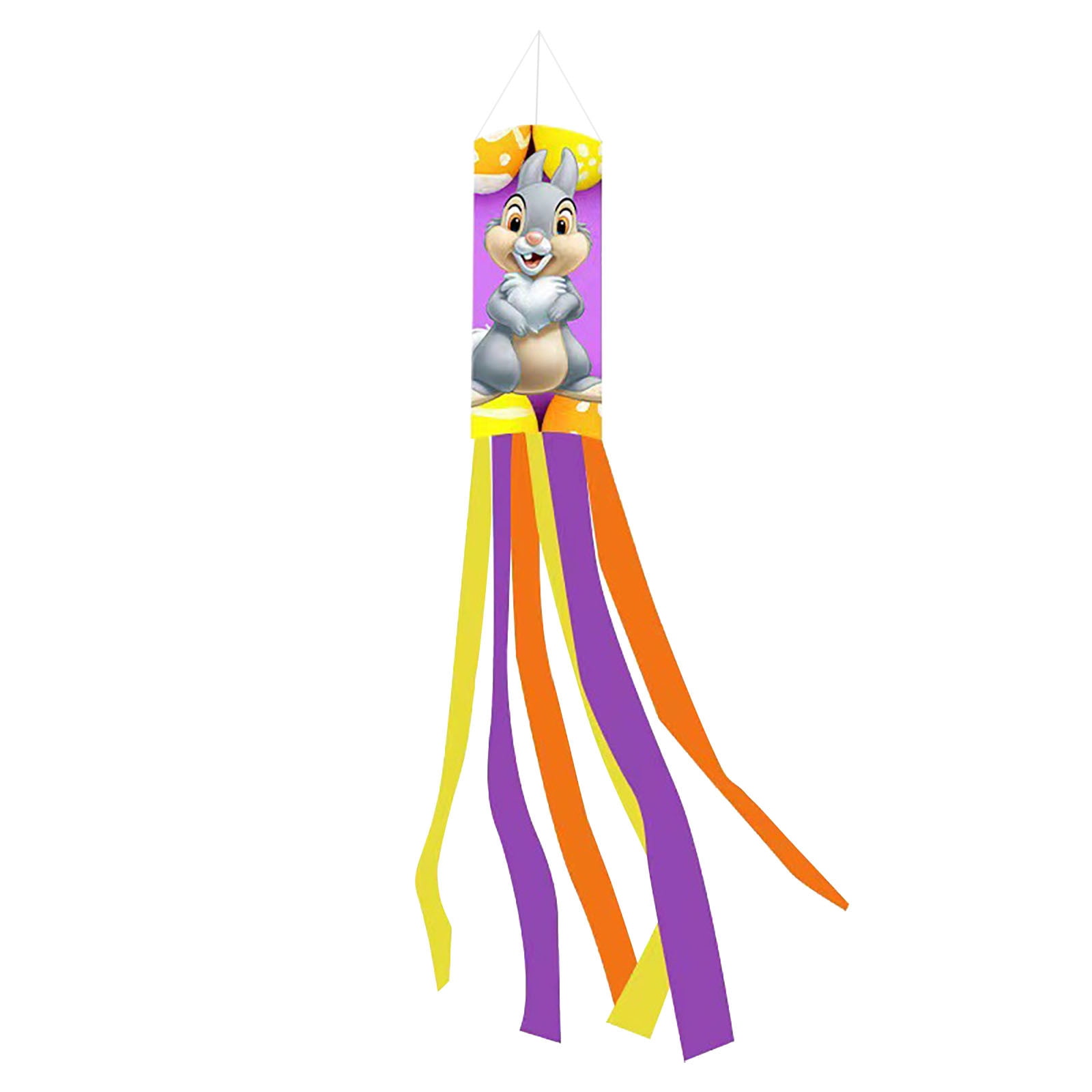 HJQEQVD Easter Bunny Windsock Flag for Spring Garden Decorations ...
