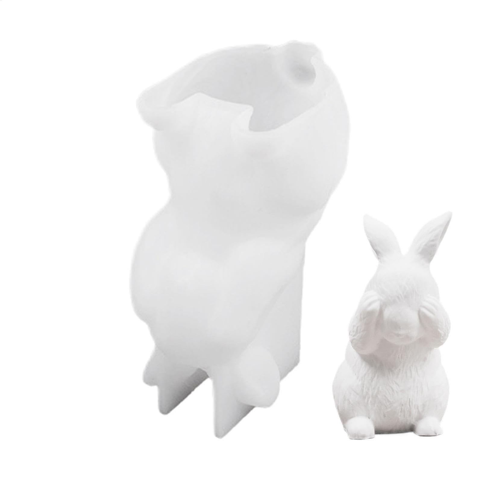 HJQEQVD Easter Silicone Mould Rabbit Fondant Mold Easter Silicone ...