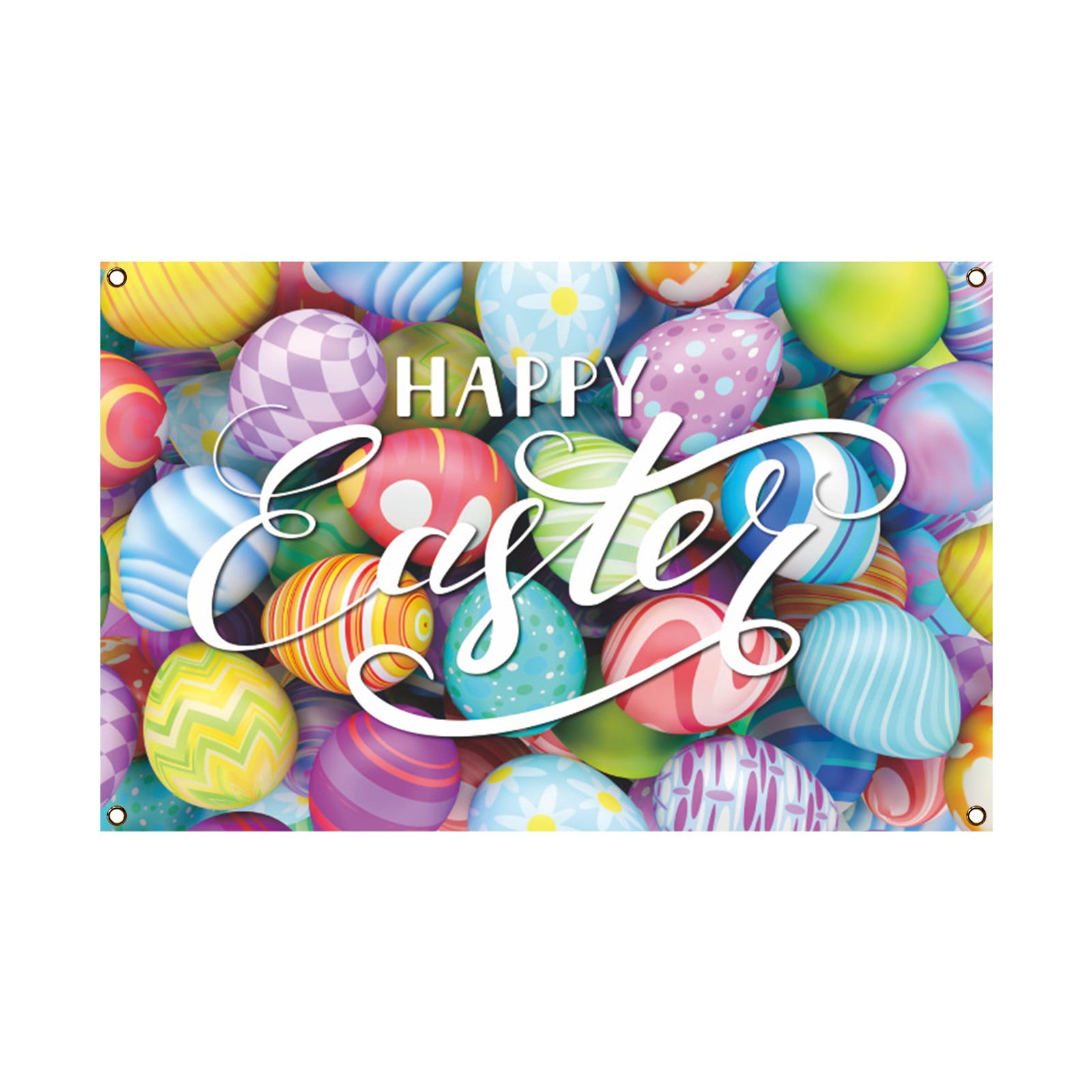 HJQEQVD Eggs Happy Easter Flag Outdoor Garden Flag for Outside Funny ...