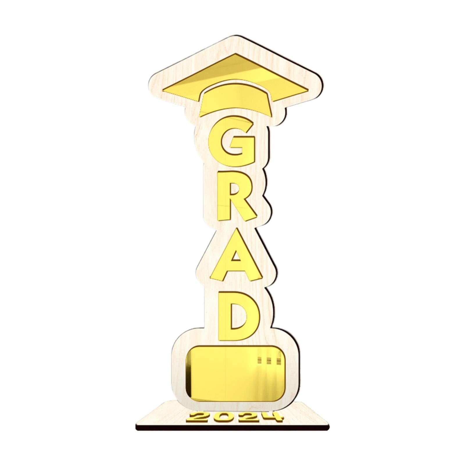 HJQEQVD Grad Party Decorations Graduation Table Decorations Wooden ...