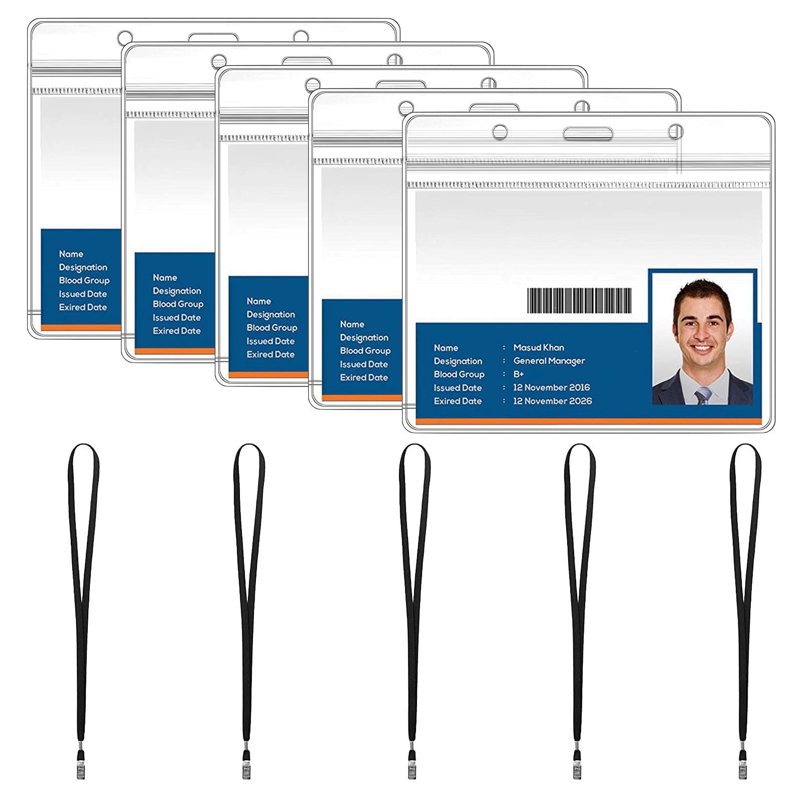 HJQEQVD Health Card Vacc-ine Card Protective Case Waterproof PVC Soft ...