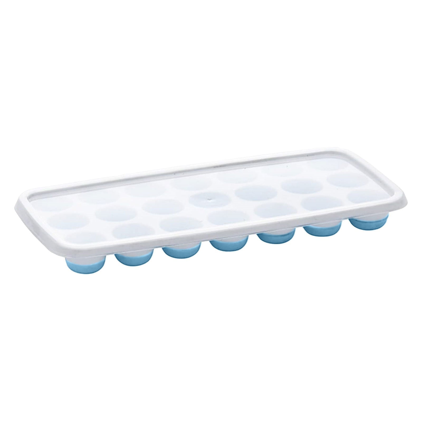 HJQEQVD Ice Cube Trays 21 Grid Silicone Ice Cubes Tray Maker with Spill ...