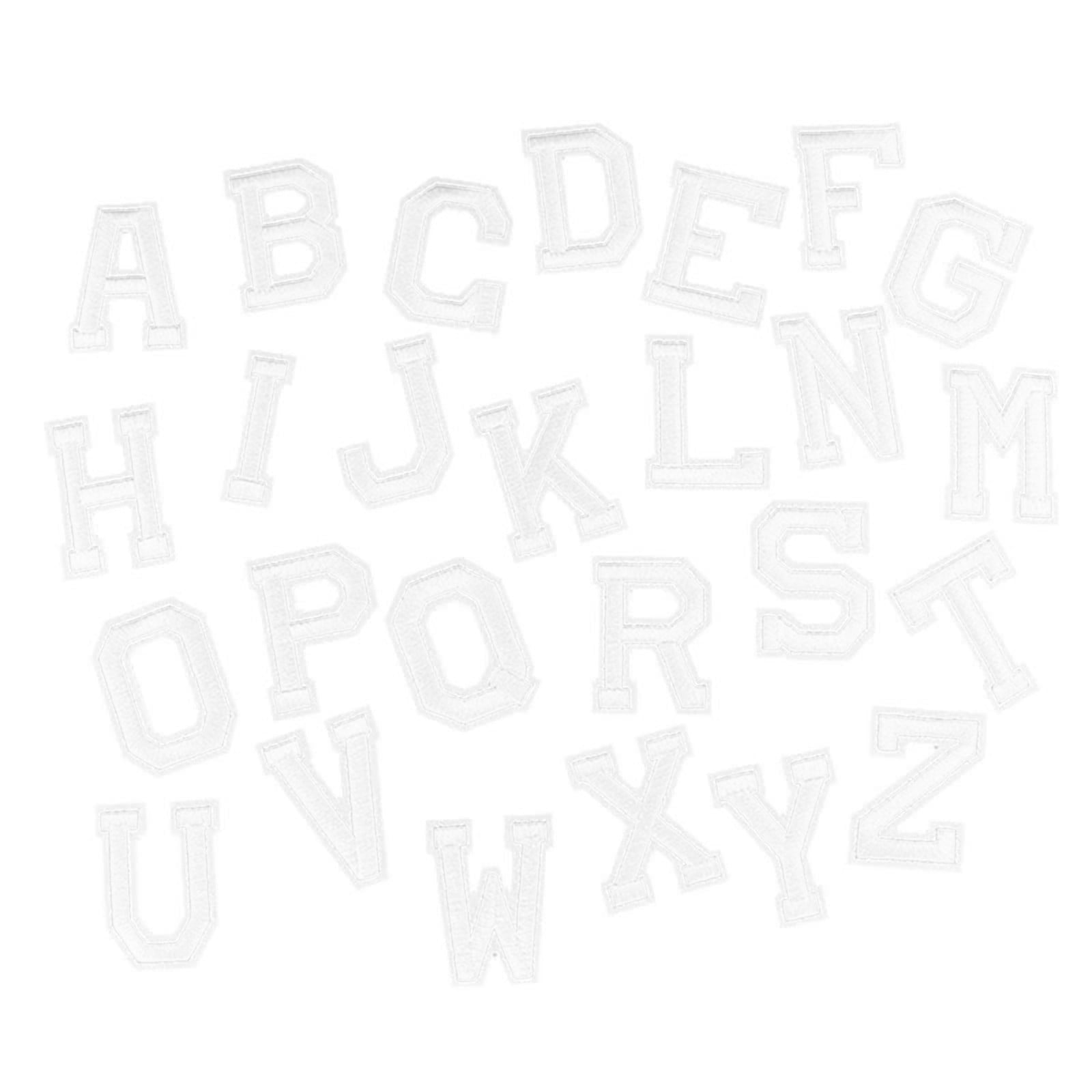 HJQEQVD Iron on Letter Patches 26 Pieces Cloth Embroidery Accessories ...