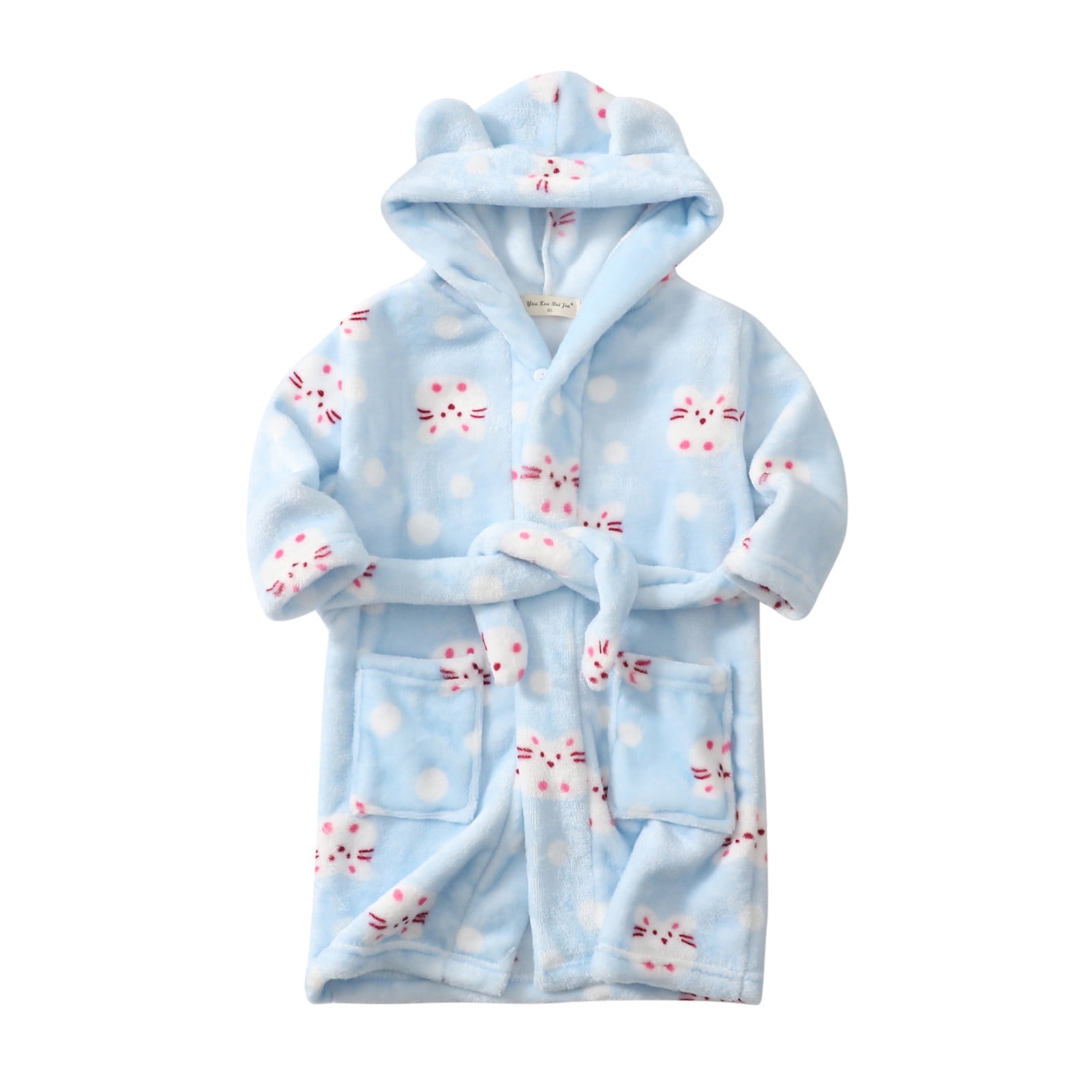 HJQEQVD Kids Terry Cloth Bathrobe Girls' Bathrobes Kids Little Boys ...