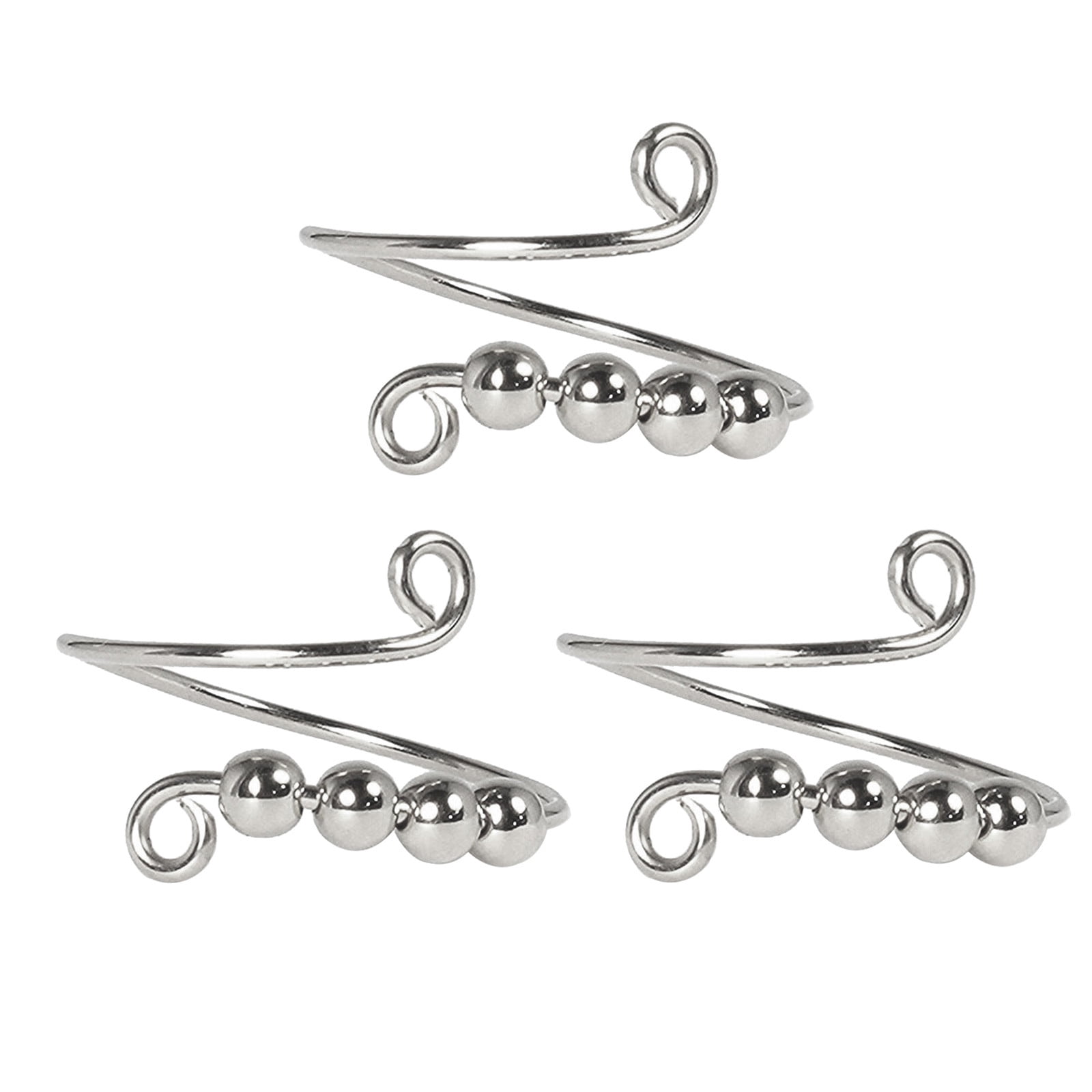 HJQEQVD Knitting Crochet Loop Ring for Fingers Metal Open Yarn Guide ...
