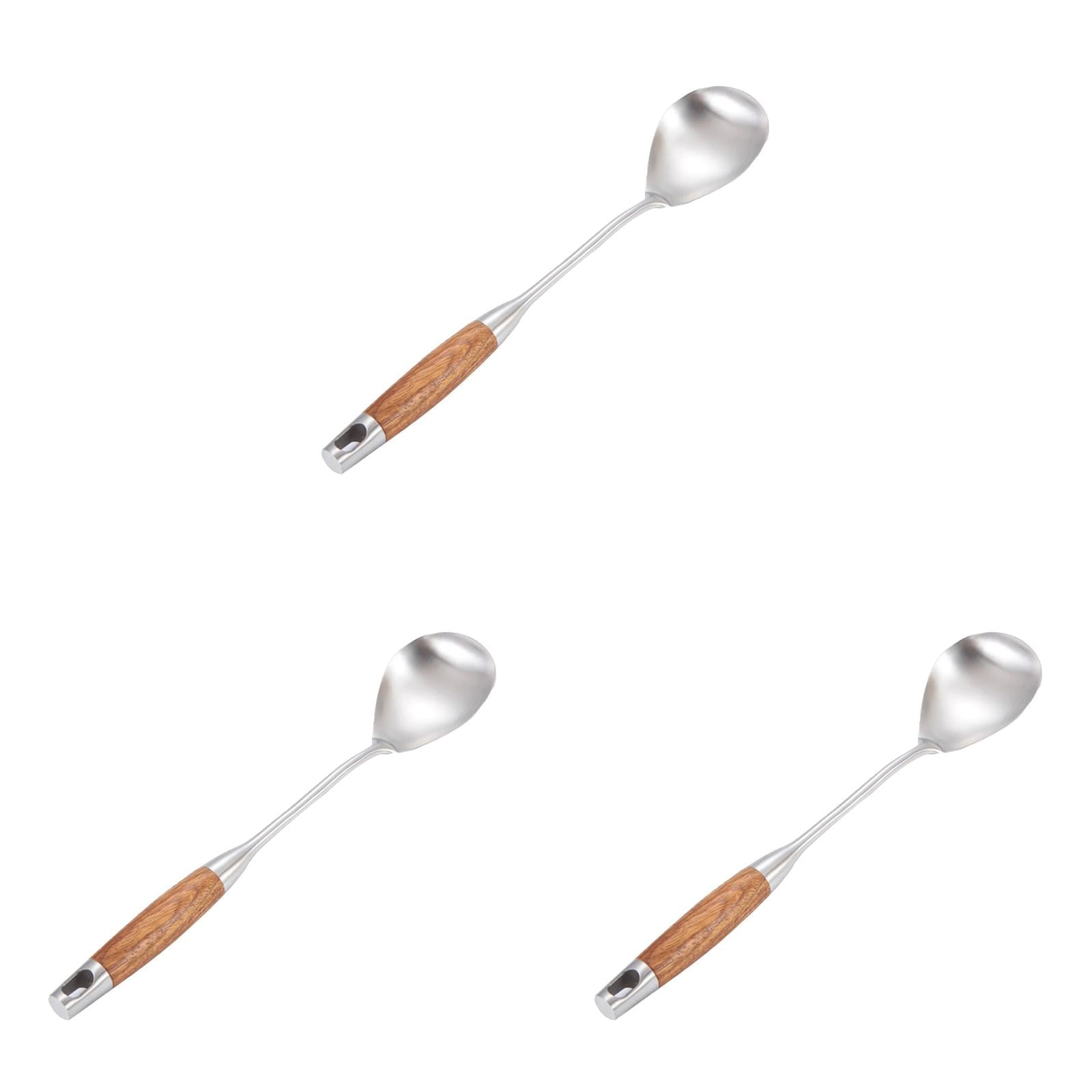 HJQEQVD Large Serving Spoons for Buffet - Stainless Steel Spoons with ...