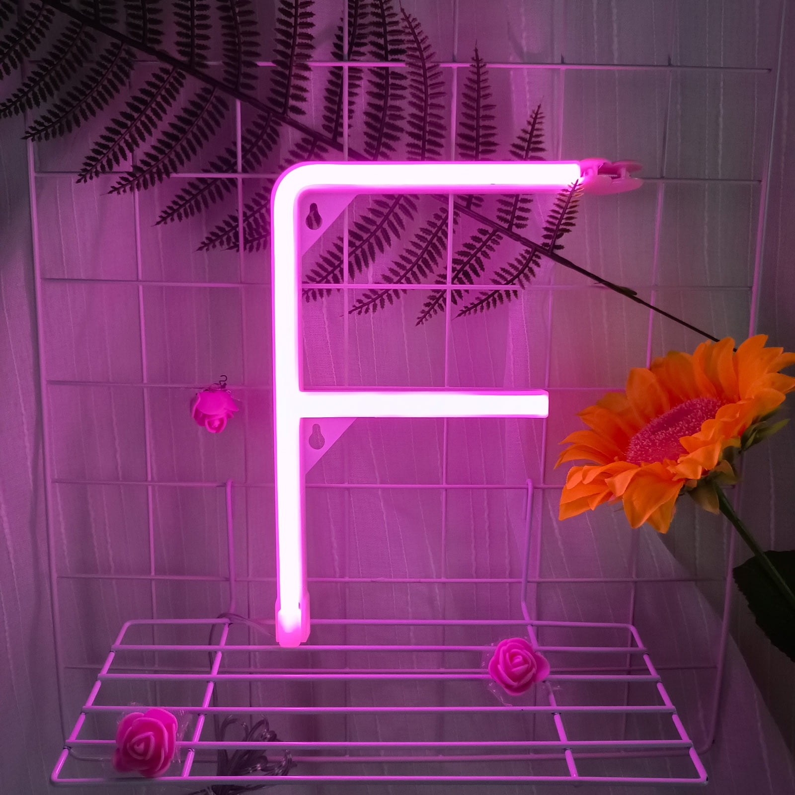 HJQEQVD Lighted Neon Signs Neon Letter Lights Warm White Led Neon Word ...