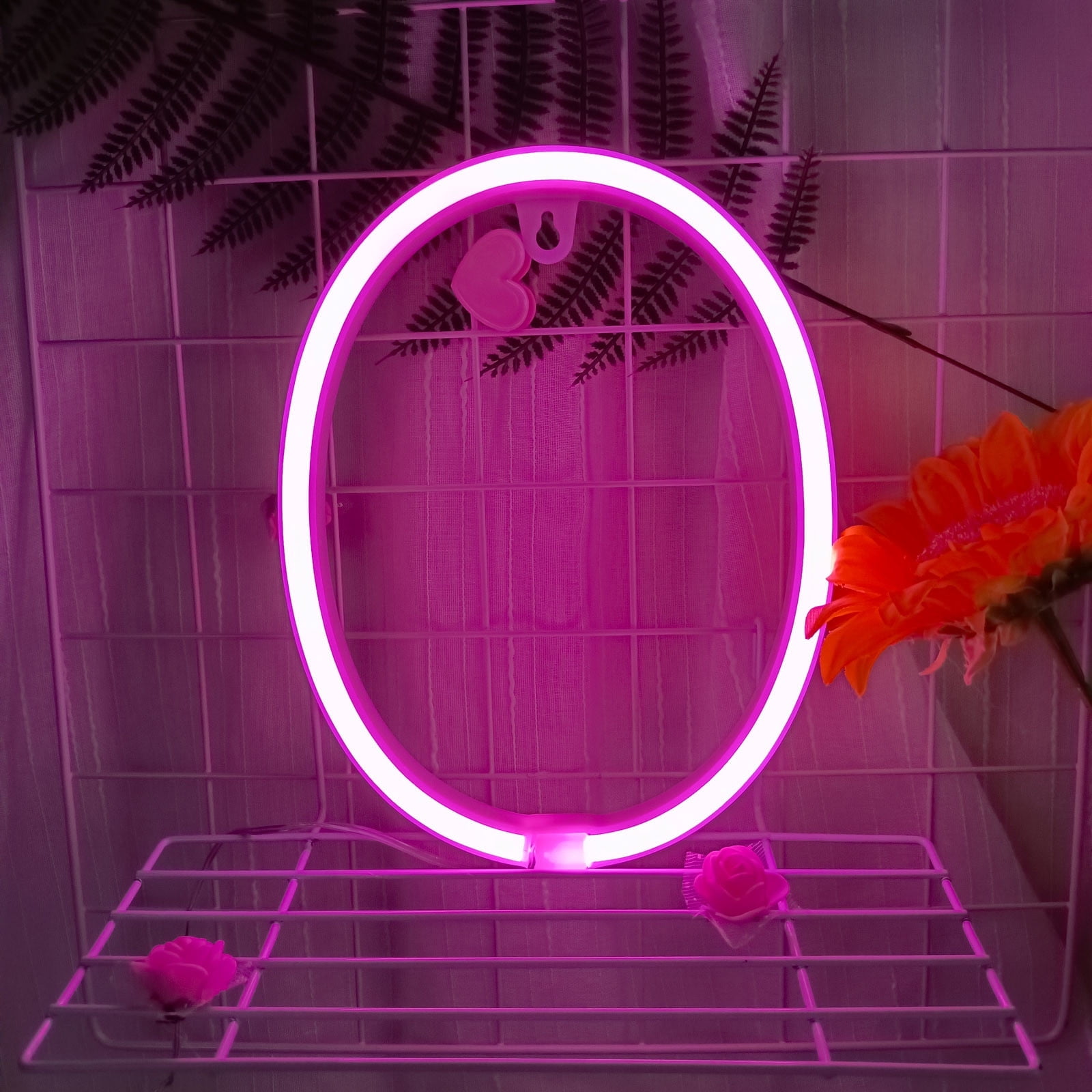 HJQEQVD Lighted Neon Signs Neon Letter Lights Warm White Led Neon Word ...