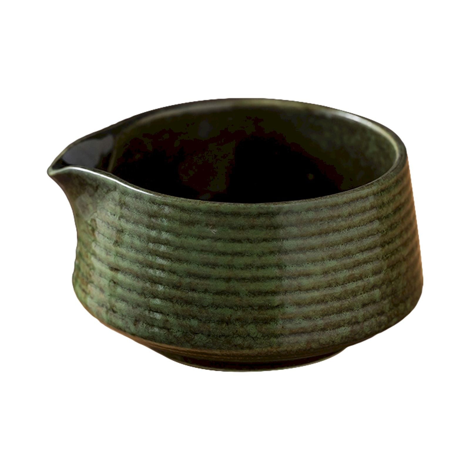 HJQEQVD Matcha Traditional Porcelain Tea Bowl with Pour Spout - Hand ...