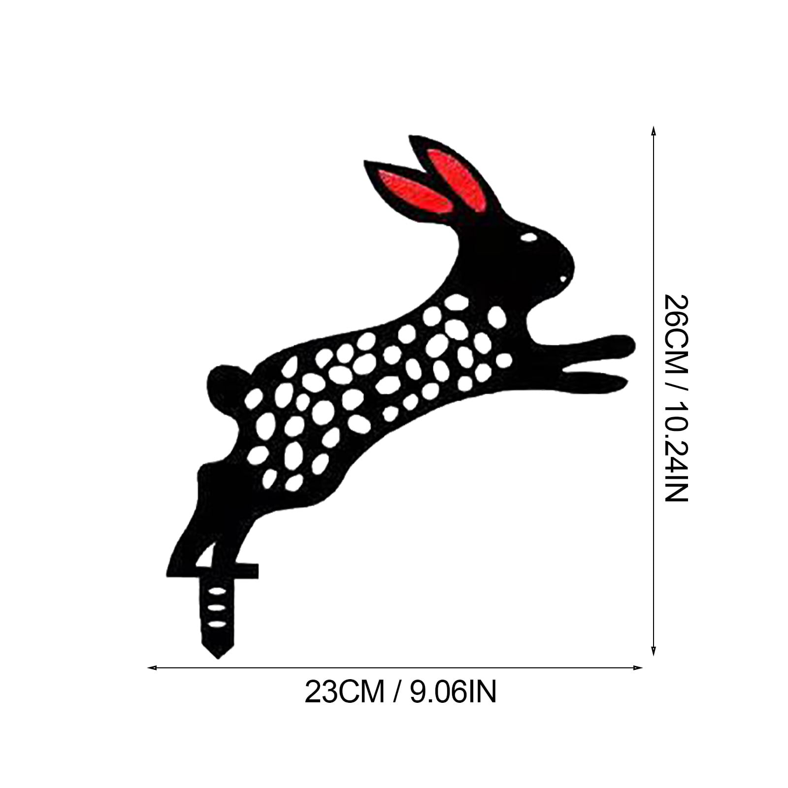 HJQEQVD Metal Bunny Garden Decor Rabbit Silhouette Yard Decor for ...