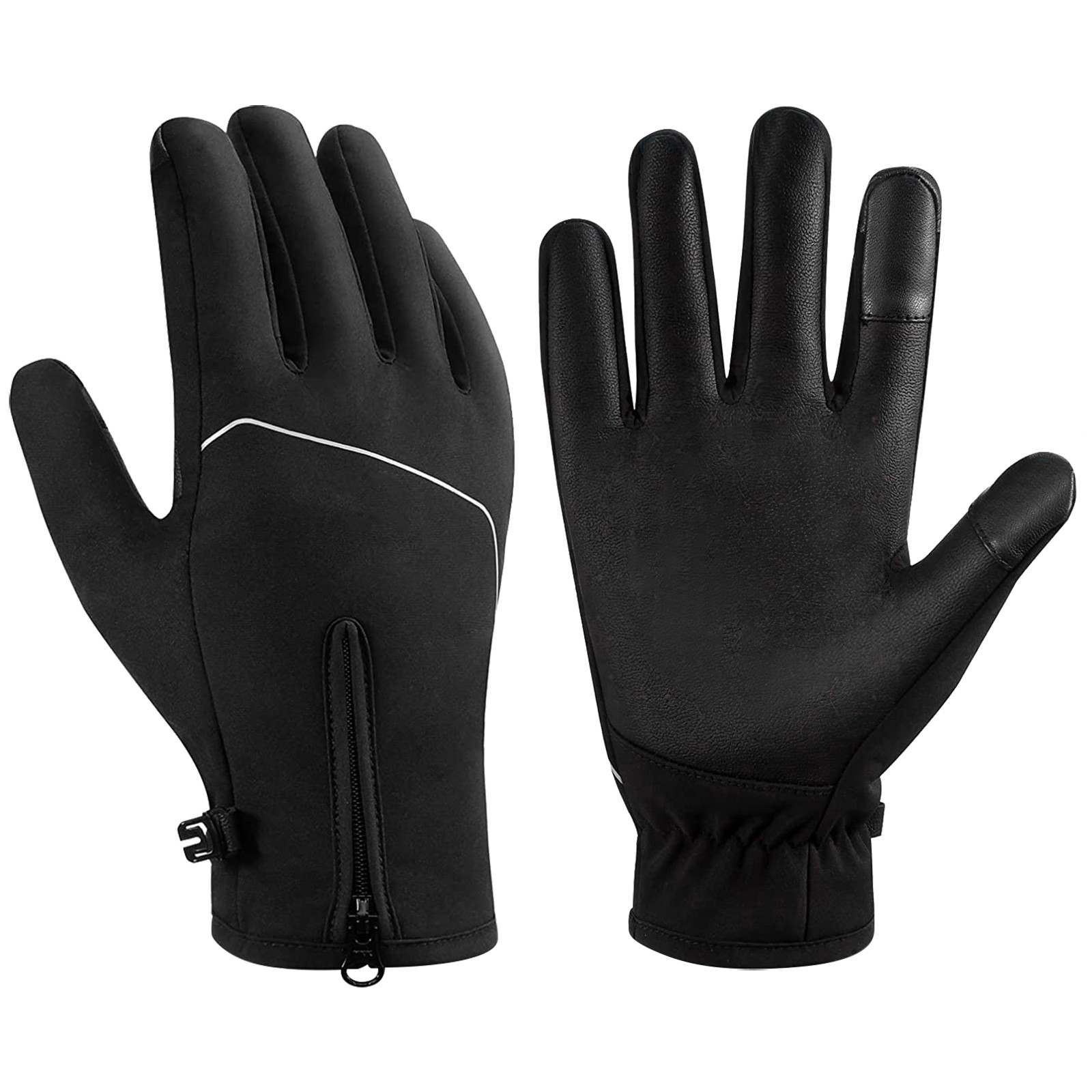 HJQEQVD Outdoor Sports Windproof Touchable Men's Padded and Thickened ...