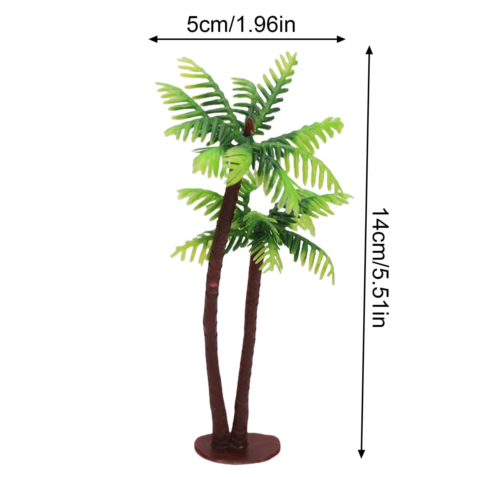 HJQEQVD Plastic Coconut Palm Model Trees Artificial Trees Miniature ...