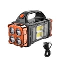 HJQEQVD Rechargeable Flashlight Camping Light with Solar Charger Multi ...