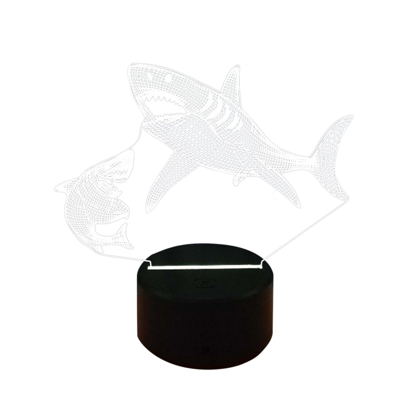 HJQEQVD Shark Night Light Shark 3D Light Colorful Touched Control 3D ...