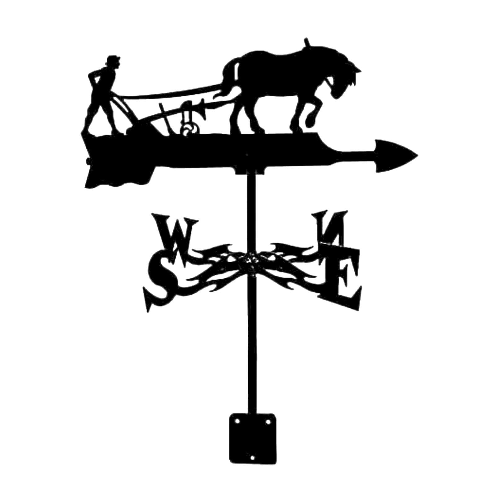 HJQEQVD Stainless Steel Spray Painted Farming Shape Weathervane 3D ...