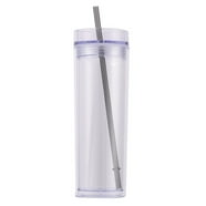 Casewin 16Oz Clear Insulated Tumblers, Double Wall Plastic Cups with ...