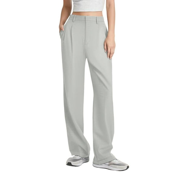 HJYCHN Wide Leg Casual Pants Women Wide Leg Pants with High Elasticity ...