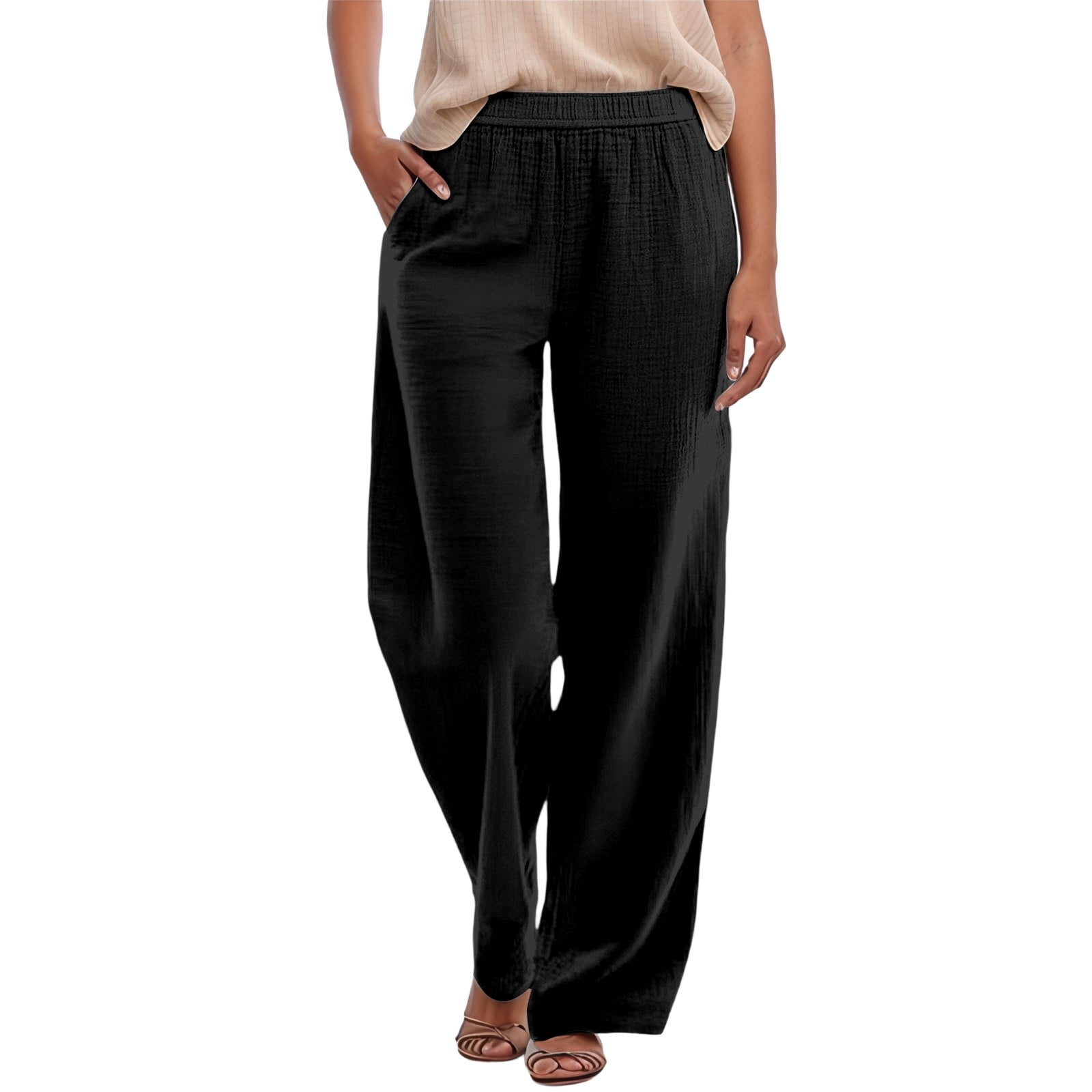 HJYCHN Women's Everyday Casual Long Pants Fashion Easy Care Versatile ...