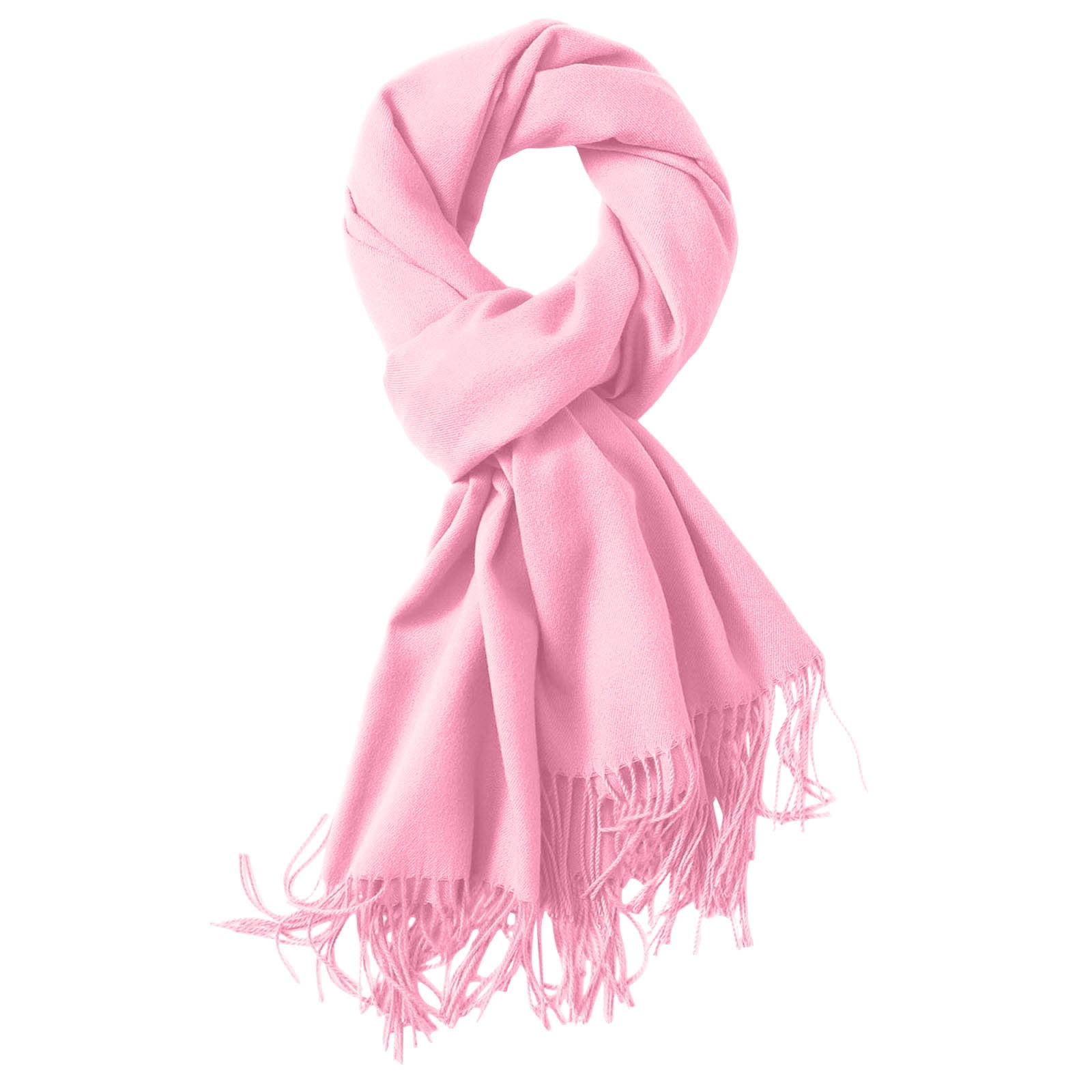HJYCHN Women's Solid Color Winter Scarf Soft Warm Thickened Tassel ...