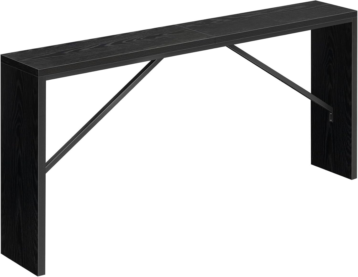 HJYURY 62.2-inch extended narrow entrance table (Console Table, 62.2 ...