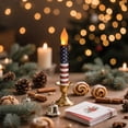HJuyYuah Independence Day Flag LED Candle Light, Red White Blue Battery ...