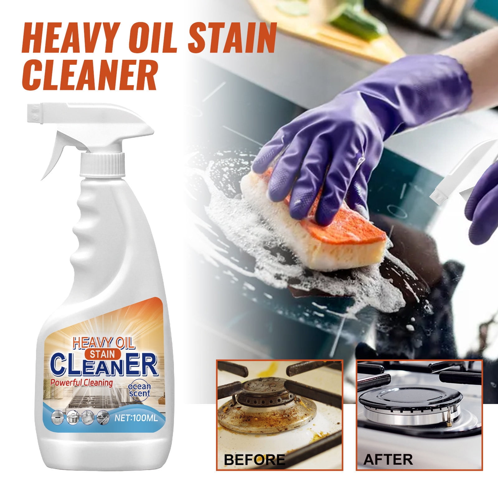 HJuyYuah All Purpose Degreaser, Heavy Duty Grease Cleaner for Grills ...