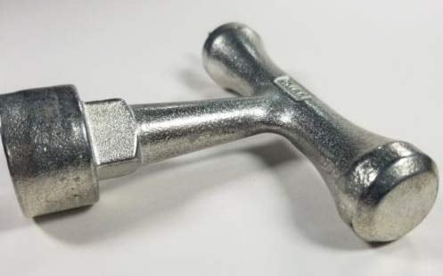 HK-0 Curb & Meter Box Key/Wrench, Std Pentagon Nut w/Ice-Pick Handle ...