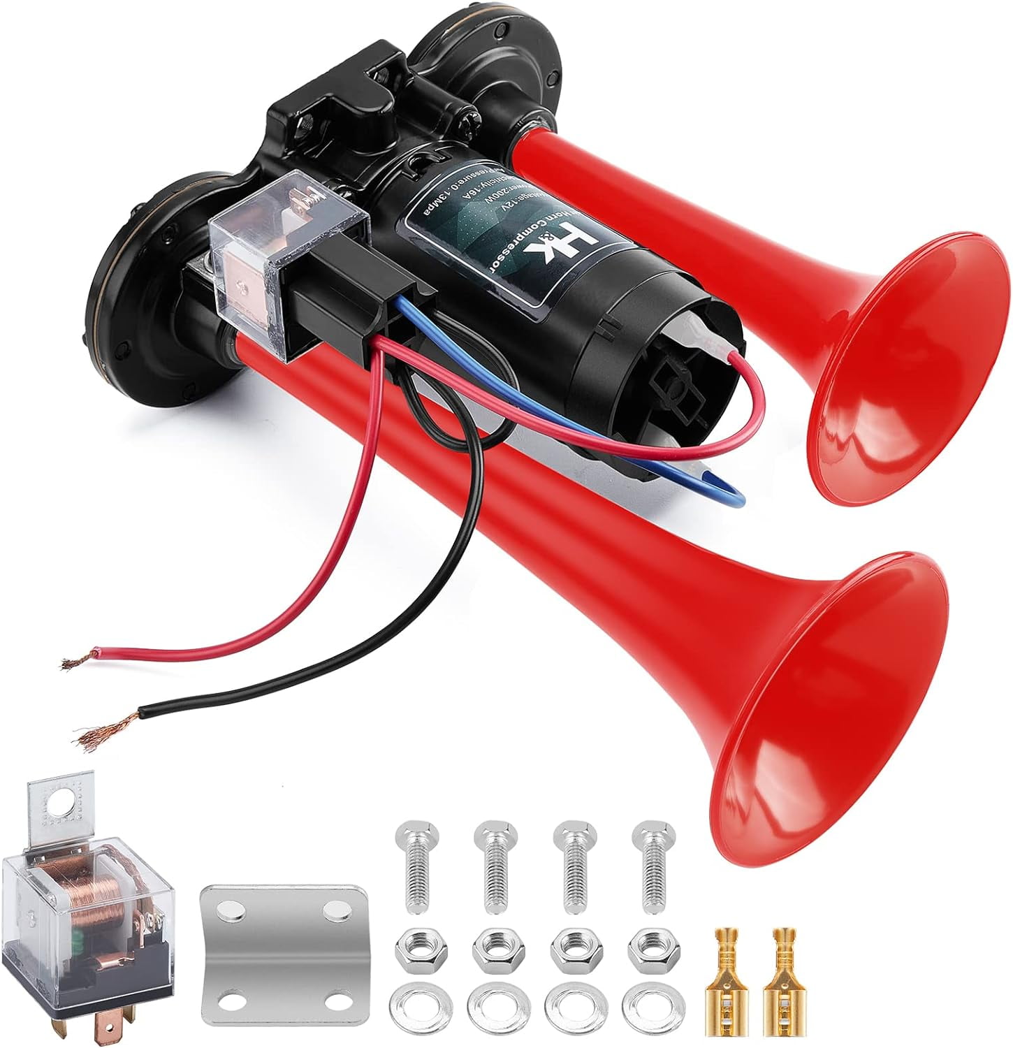 HK 12V 150db Train Horn for Truck, Super Loud Air Horn for Truck, Dual ...