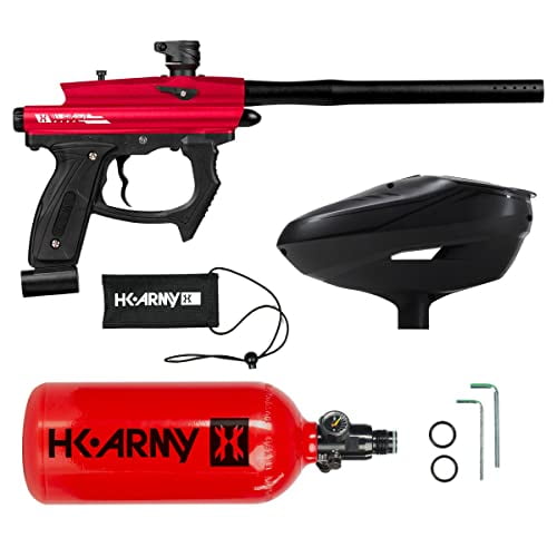 HK Army SABR Paintball Gun HPA Marker Starter Package (Red) - Walmart.com