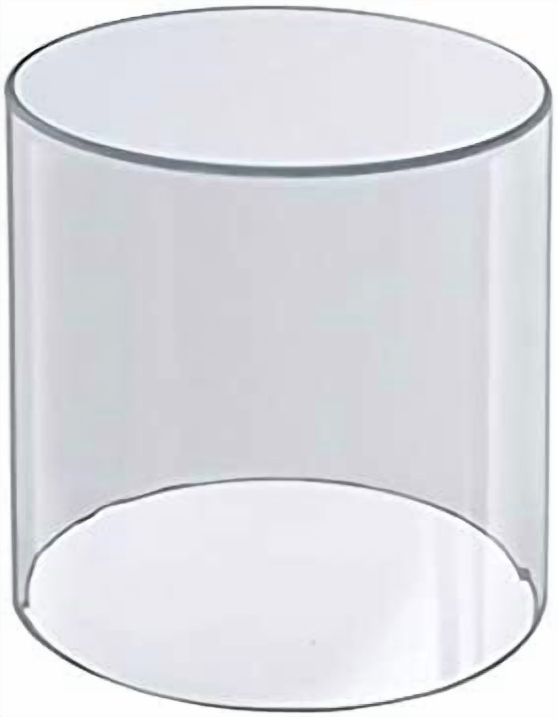 HK FIXTURES Clear Round Acrylic Cylinder – Easy Set up Round Display ...