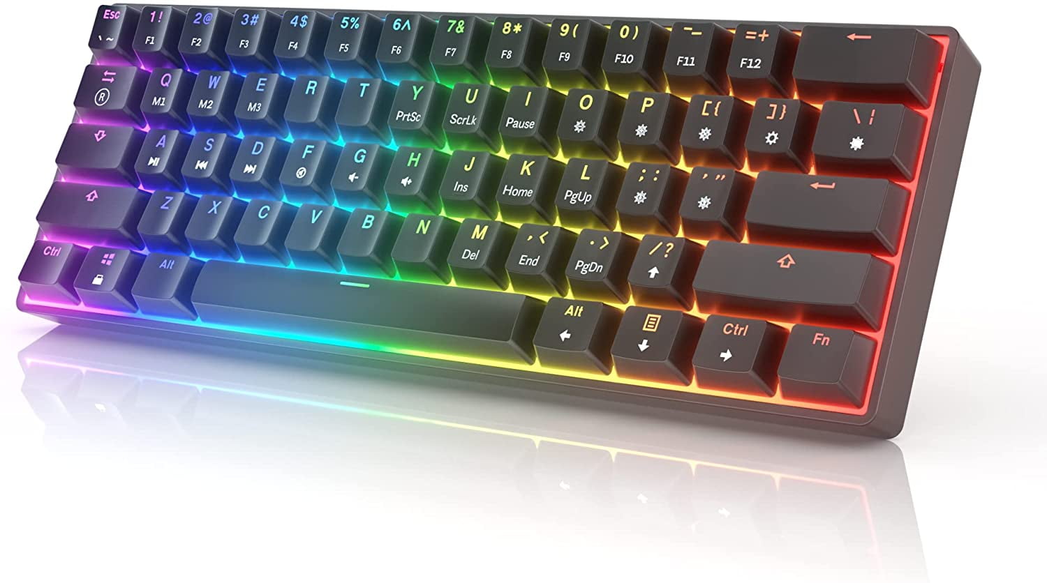 Free Shipping! HK GAMING GK61 Mechanical Gaming Keyboard | 61 Keys RGB ...