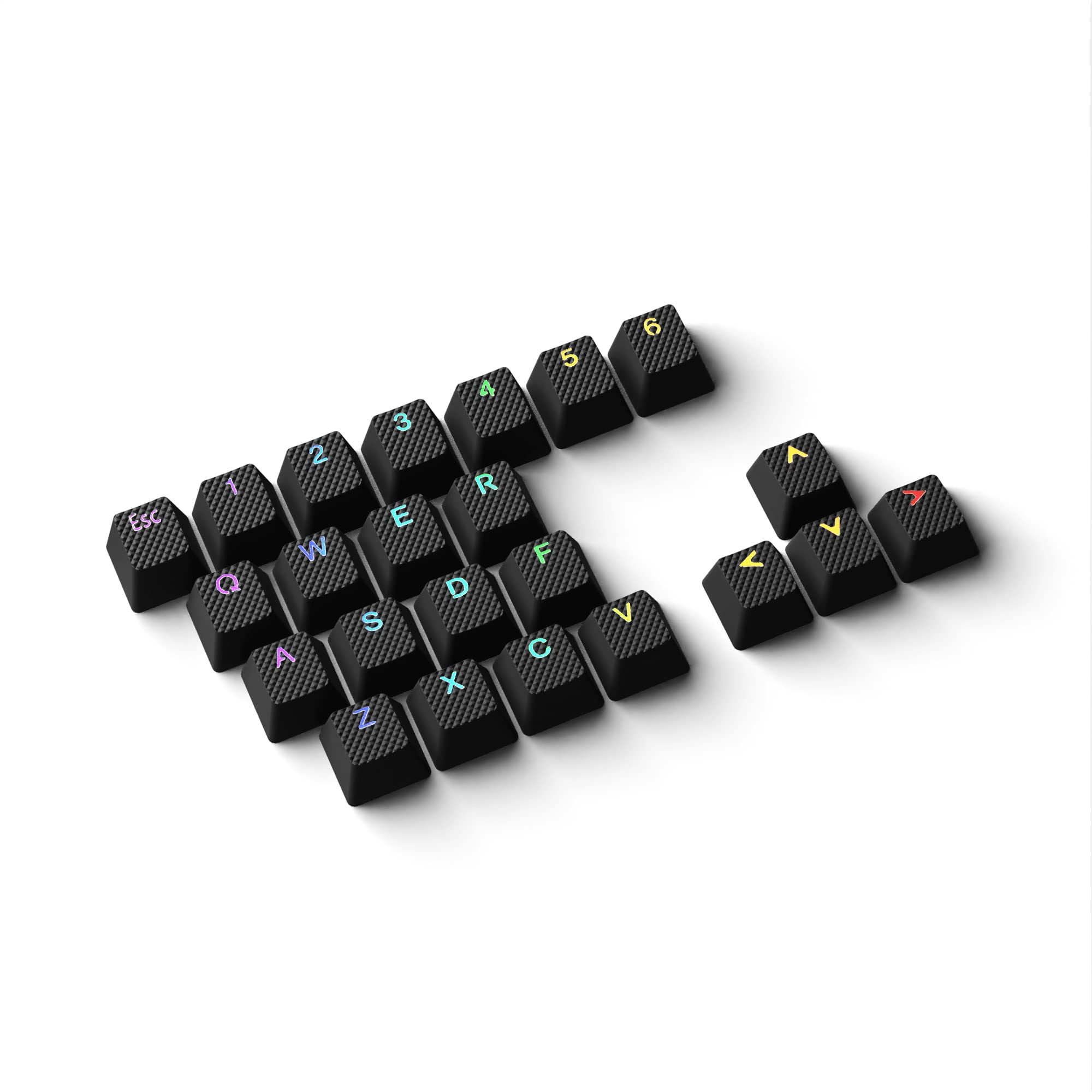 HK Gaming Rubber Keycaps Set | Anti-Slip Texture | Doubleshot Backlit ...