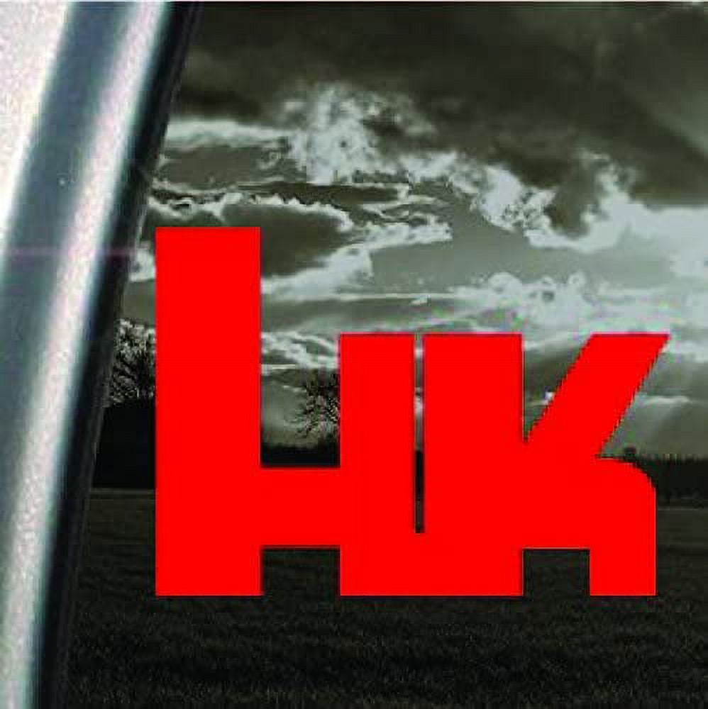 HK HECKLER And KOCH Red Decal Car Truck Window Red Sticker | 6-Inches ...