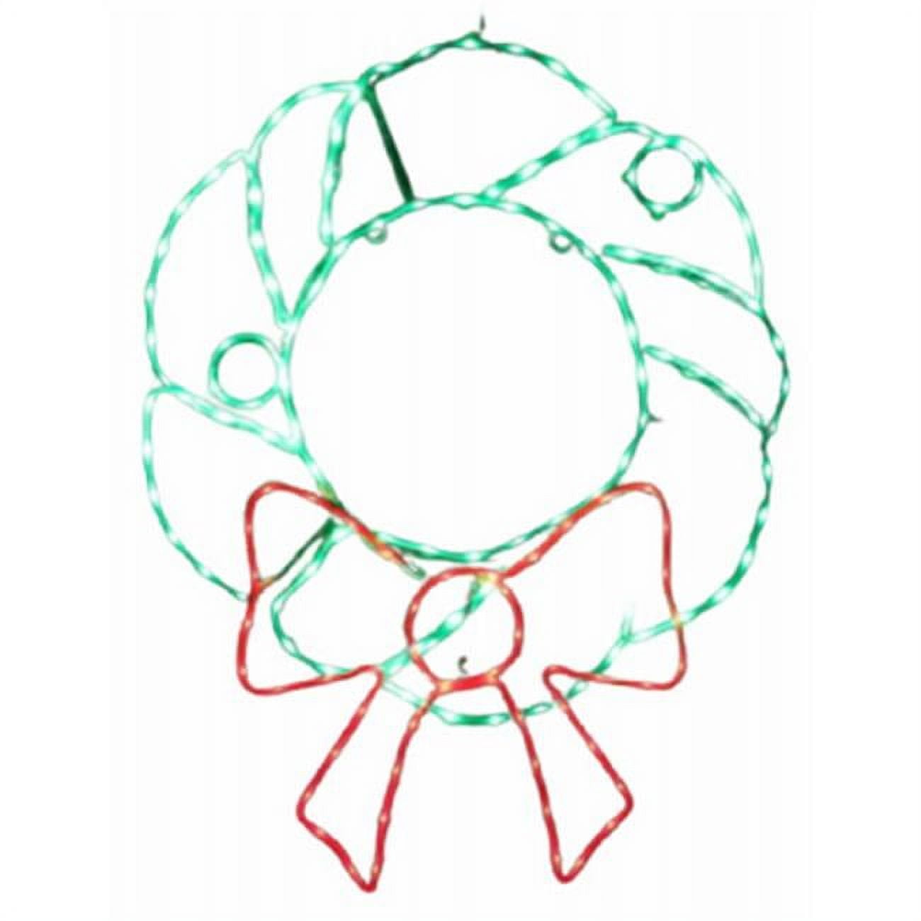 HK Star Bright Lighting 105253 36 in. Holiday Wonderland 2D Wreath ...