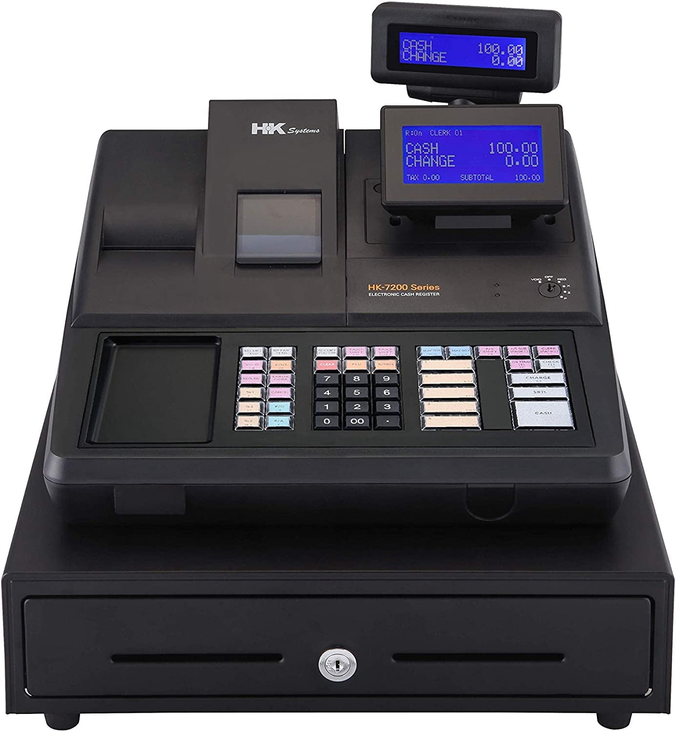 HK Systems HK-7215 Electronic Cash Register w/ Customer Receipt and ...