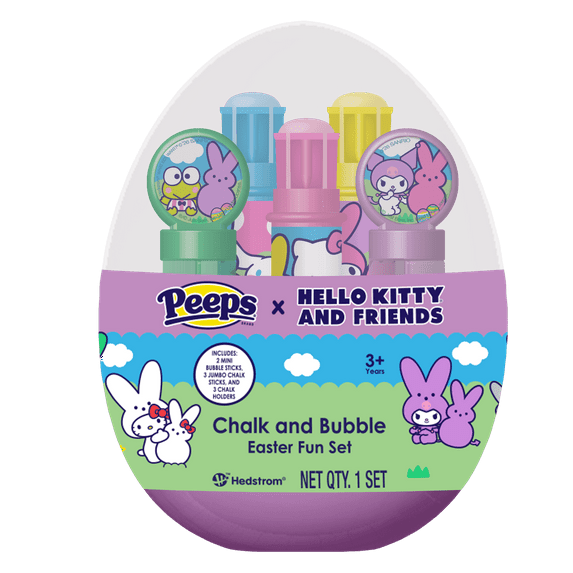 Peeps and Hello Kitty Chalk and Bubble Easter Fun Set - Walmart.com