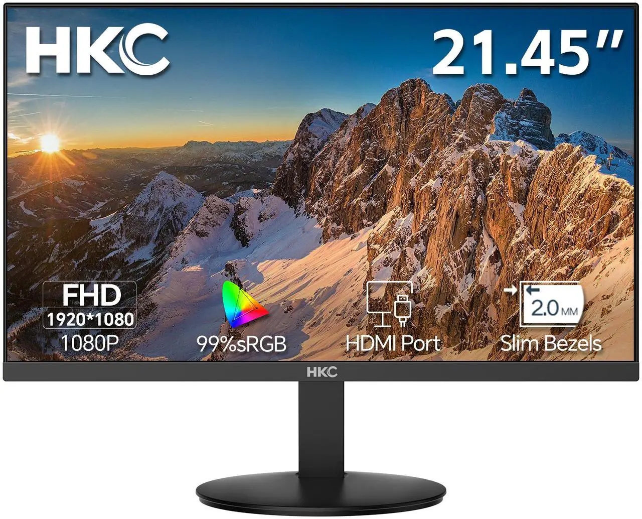 HKC V2218M 21.45” Full HD 1080p Monitor, 1920×1080 120Hz VA Display ...