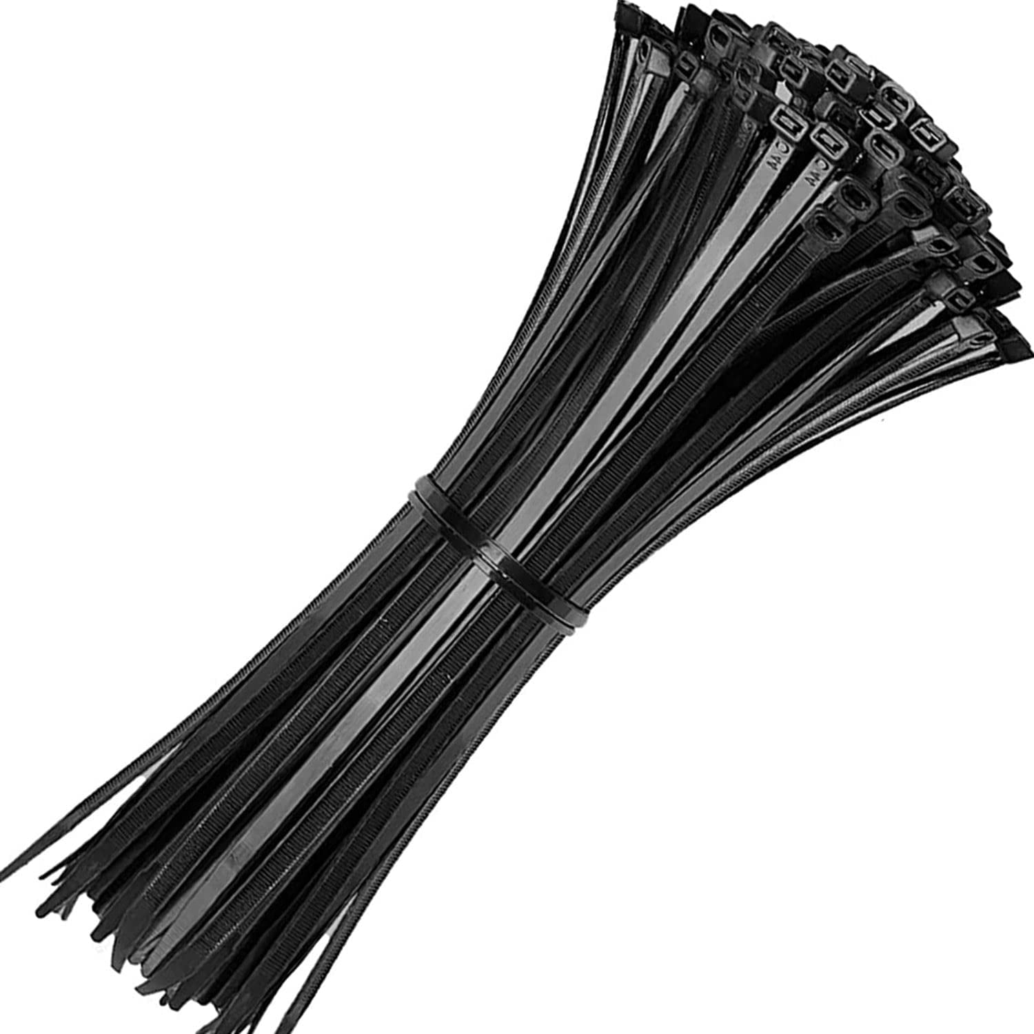 HKEEY Cable Ties, 300mm x 3.6mm, Pack of 100, 12" Nylon Zip Ties, Multi ...