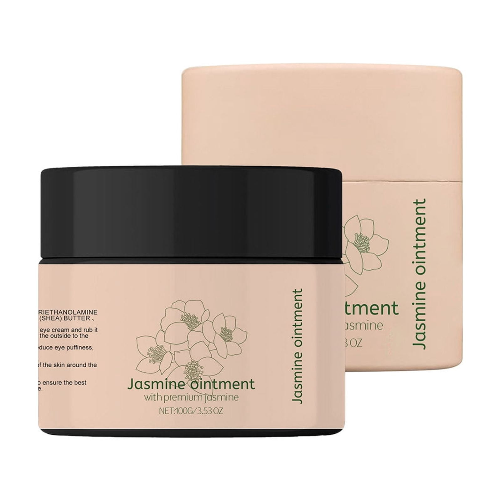 HKEJIAOI 100ml Jasmine Eye Cream for Dark Circles, Puffy Eyes ...