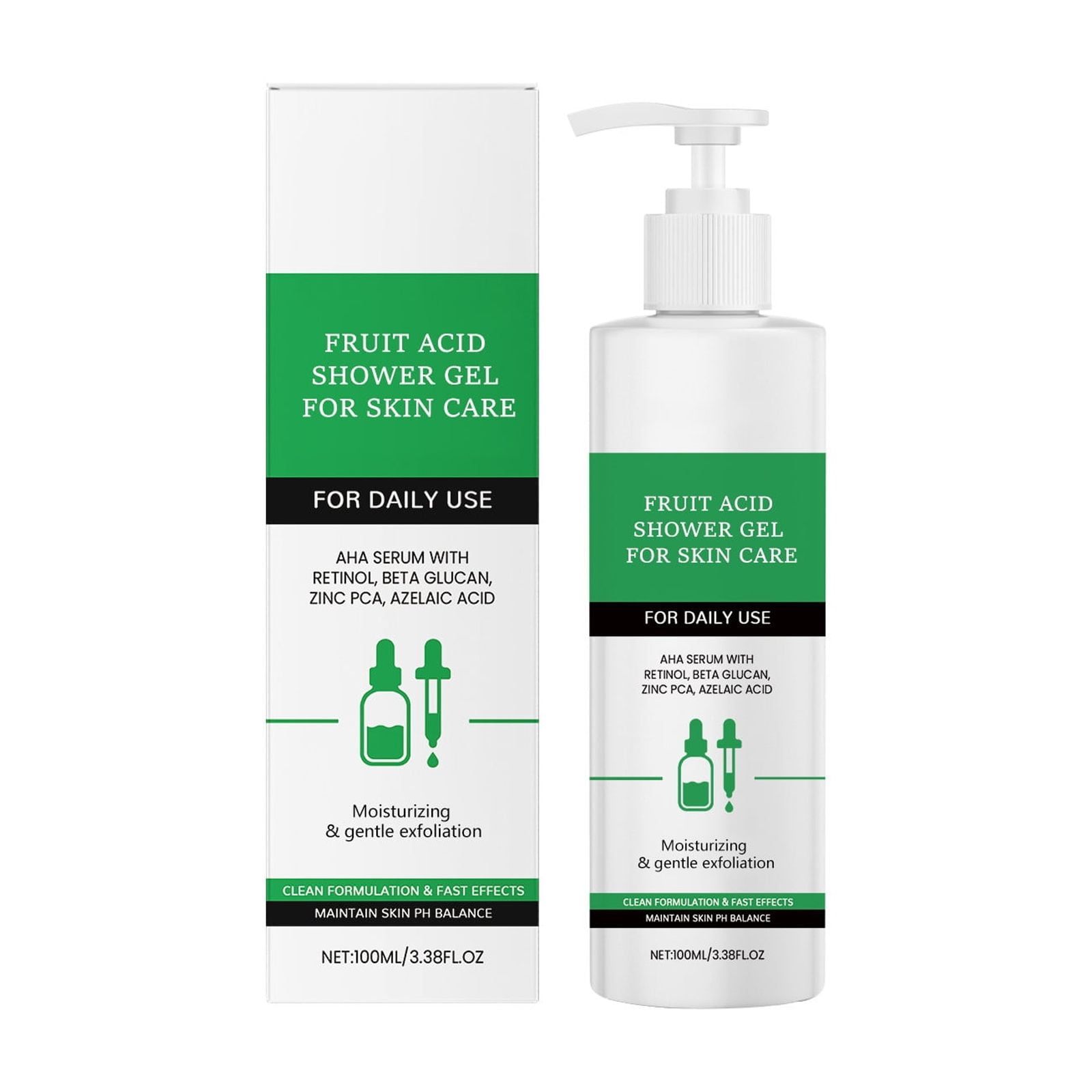 HKEJIAOI 100ml Natural Extract Shower Gel for Sensitive Skin - Gentle ...