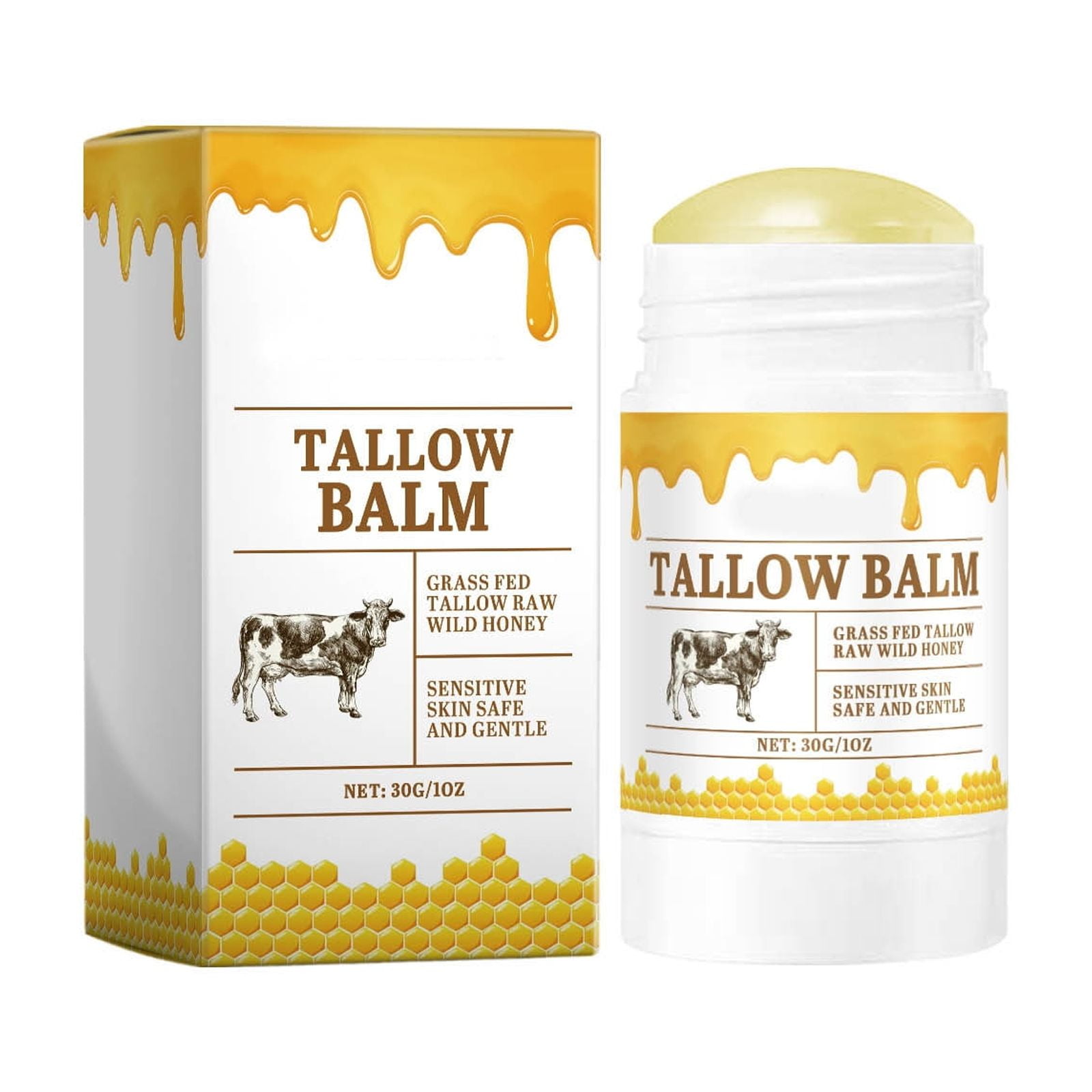 HKEJIAOI 30g Beef Tallow Balm Stick - Ultra Moisturizing Solid Cream ...
