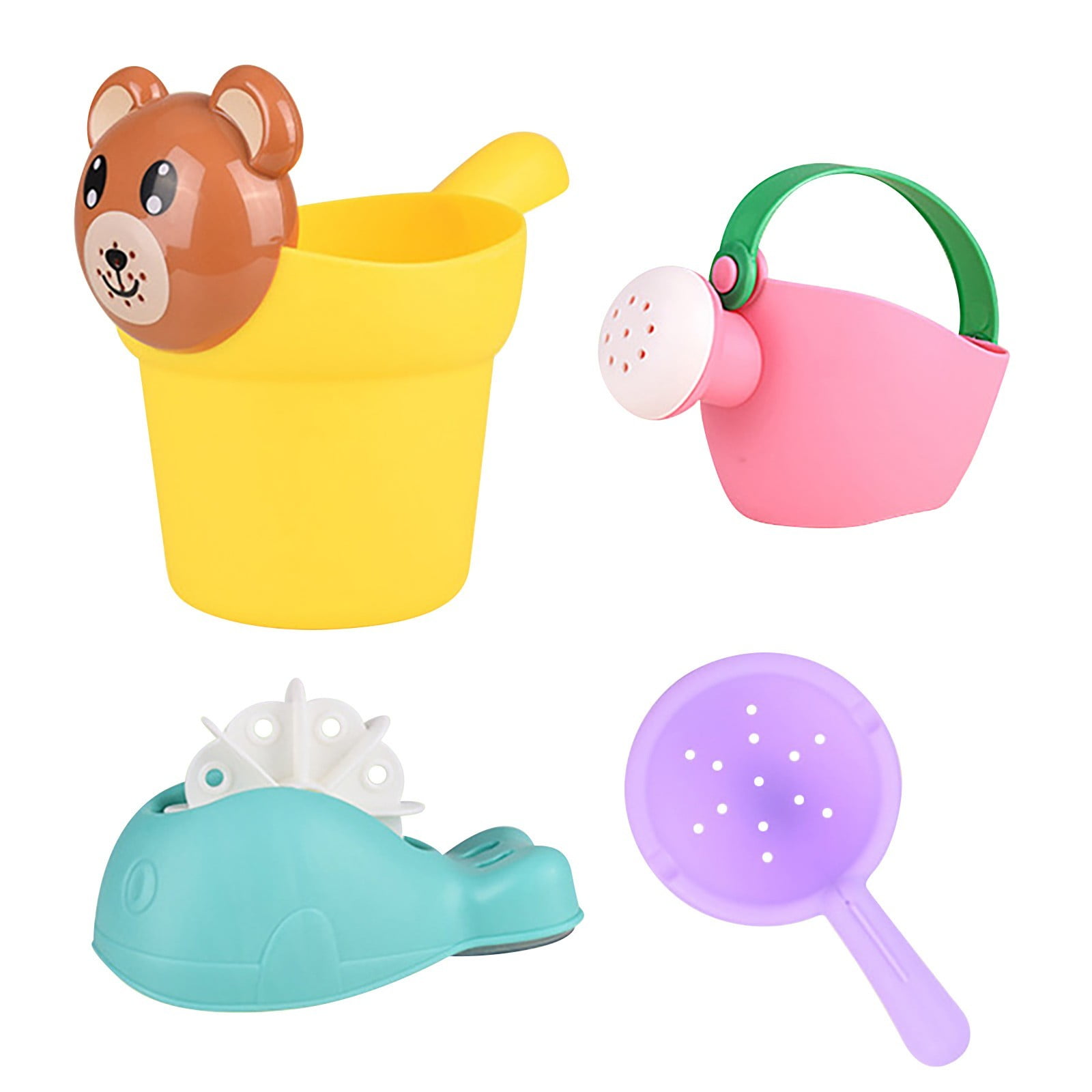 HKEJIAOI Beach Toys, 4 Piece Sand Toys Set Kids Sandbox Toys Beach Tool ...